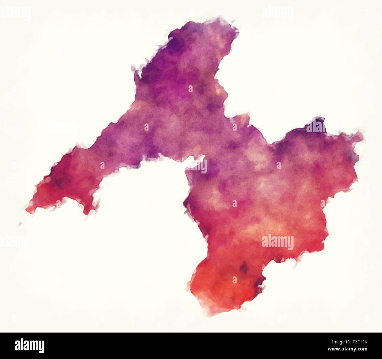 Gwynedd wales principal area map hi-res stock photography and images ...