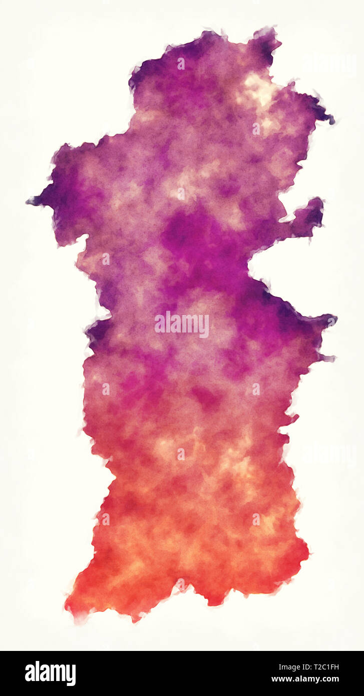 Powys map hi-res stock photography and images - Alamy