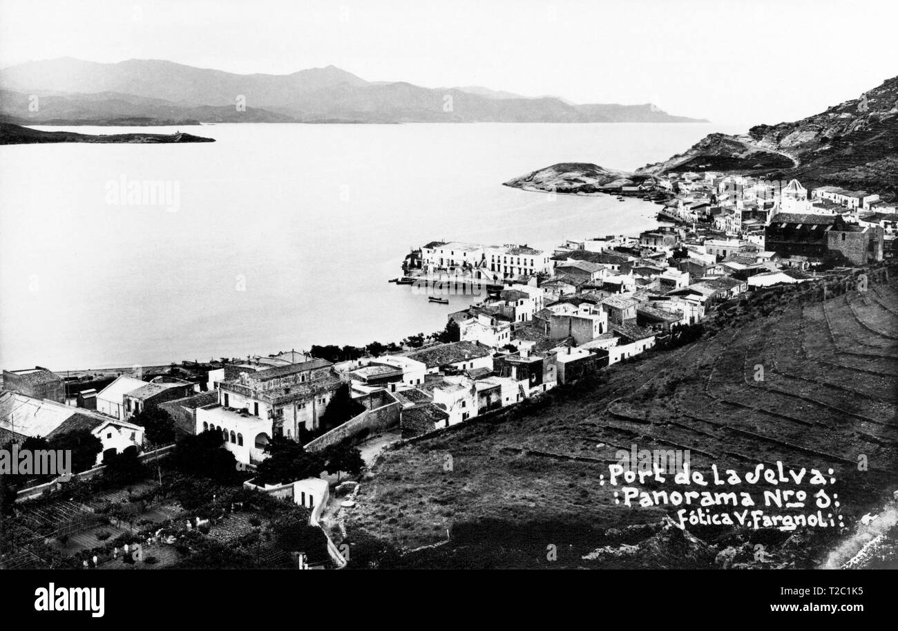 Tarjeta postal de Port de la Selva, vista general. Fotografía de ...