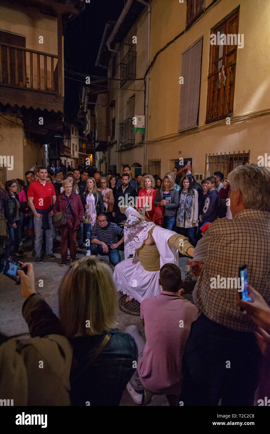 Valverde de la Vera, Caceres, Spain; April 2017: on Good Friday eve ...