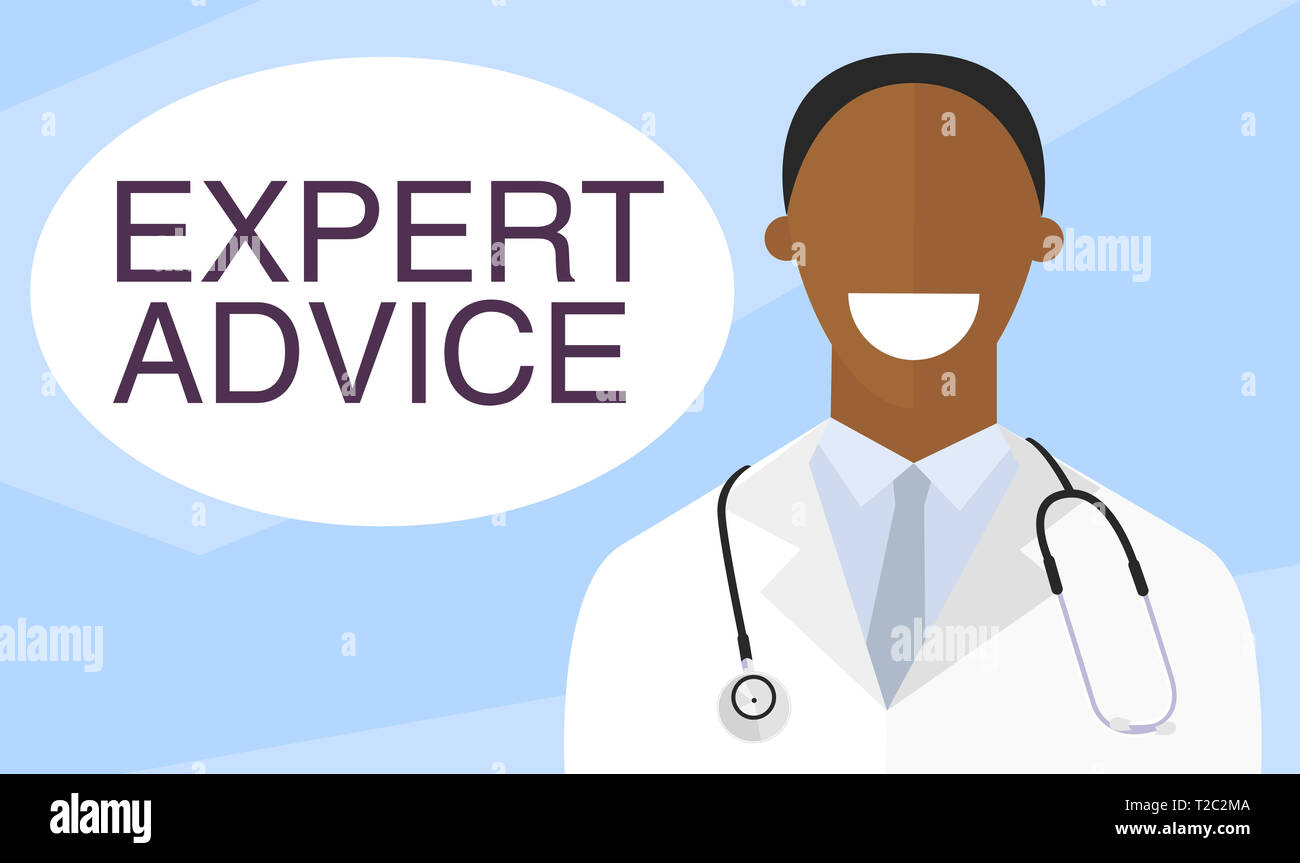 Medical doctor gives expert advice. Flat design Stock Photo - Alamy