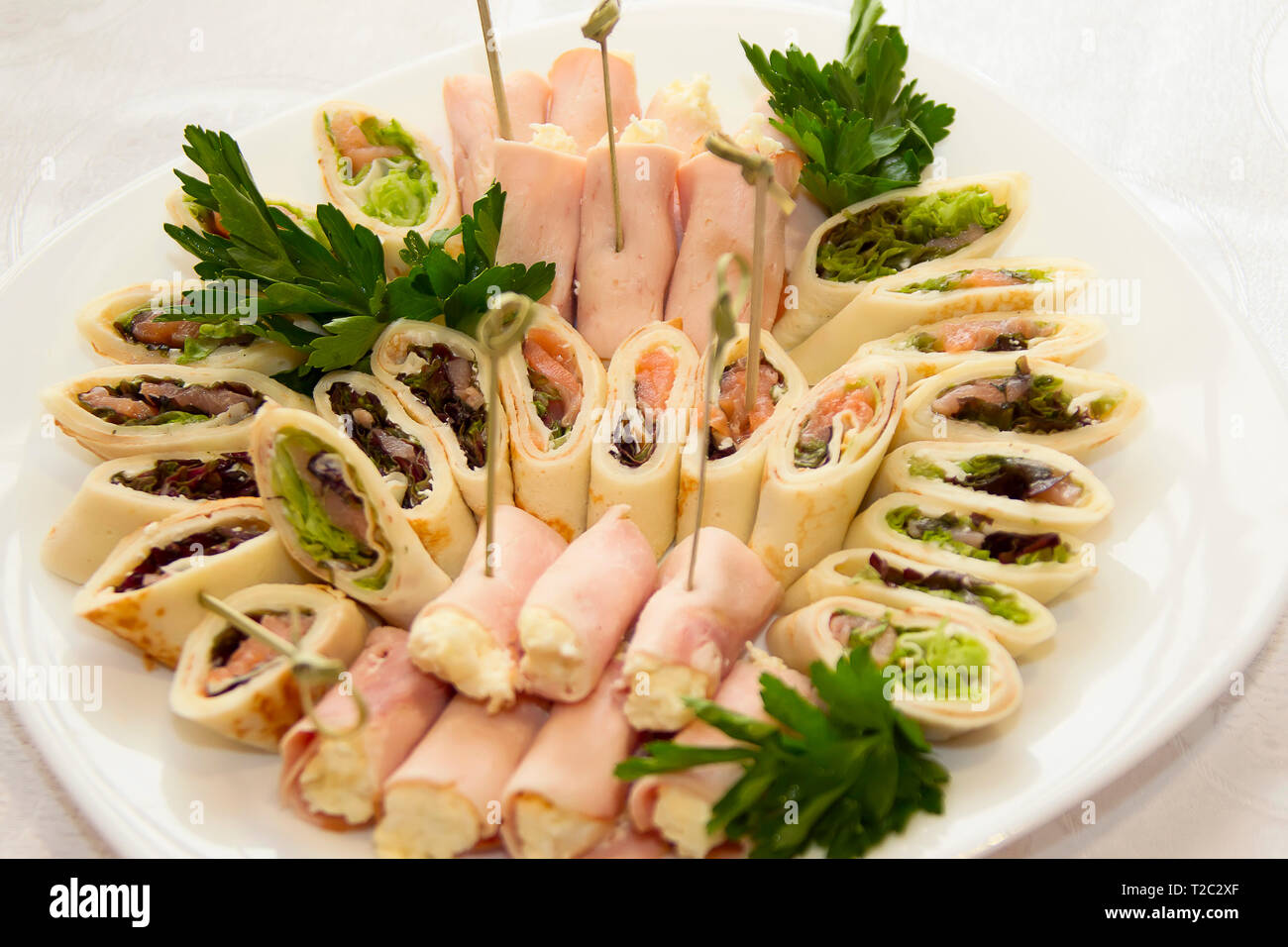 Buffet Lunch Sandwich Roll Food High Resolution Stock Photography and ...