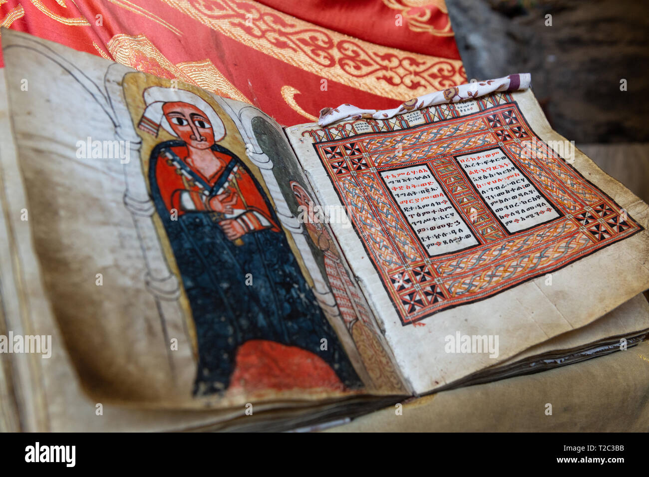 Ancient Prayer book Lalibela Ethiopia Stock Photo - Alamy