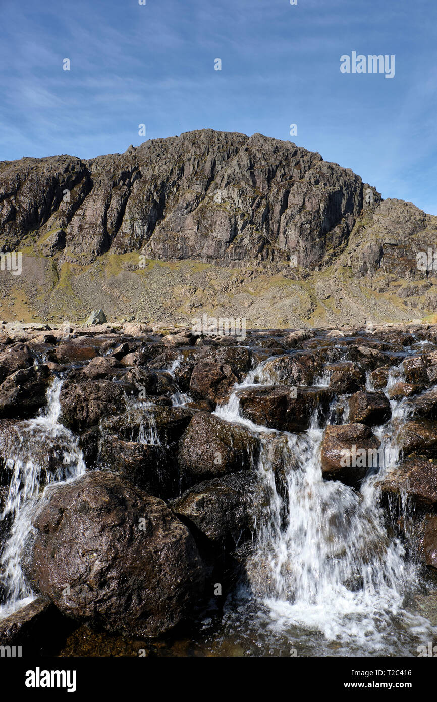 Pavey Ark and Stickle Ghyll, Langdale, Lake District, Cumbria Stock ...