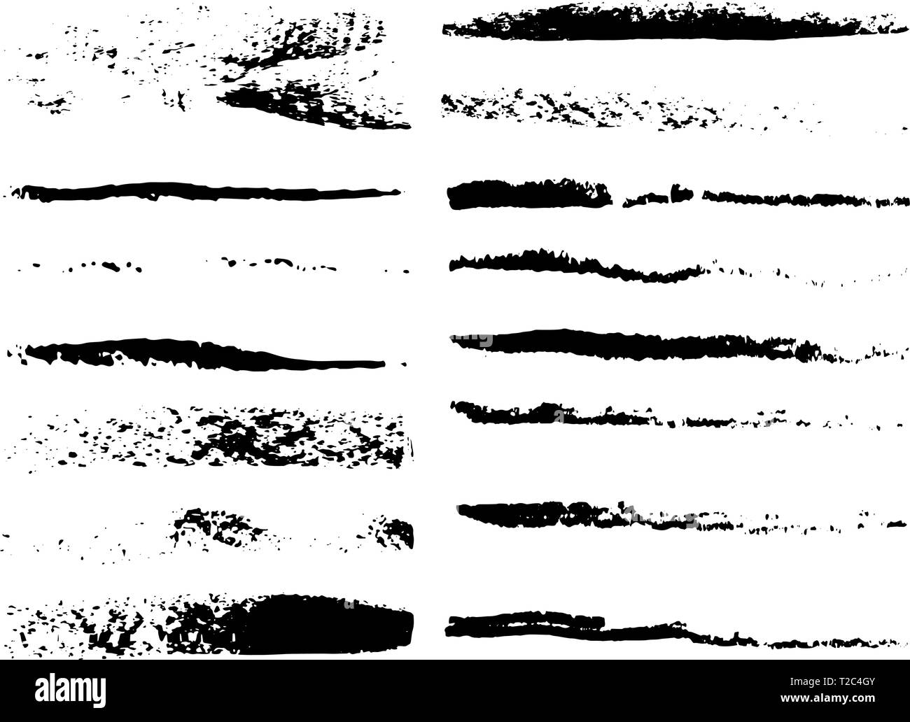 Set of grunge brushes Stock Vector Image & Art - Alamy