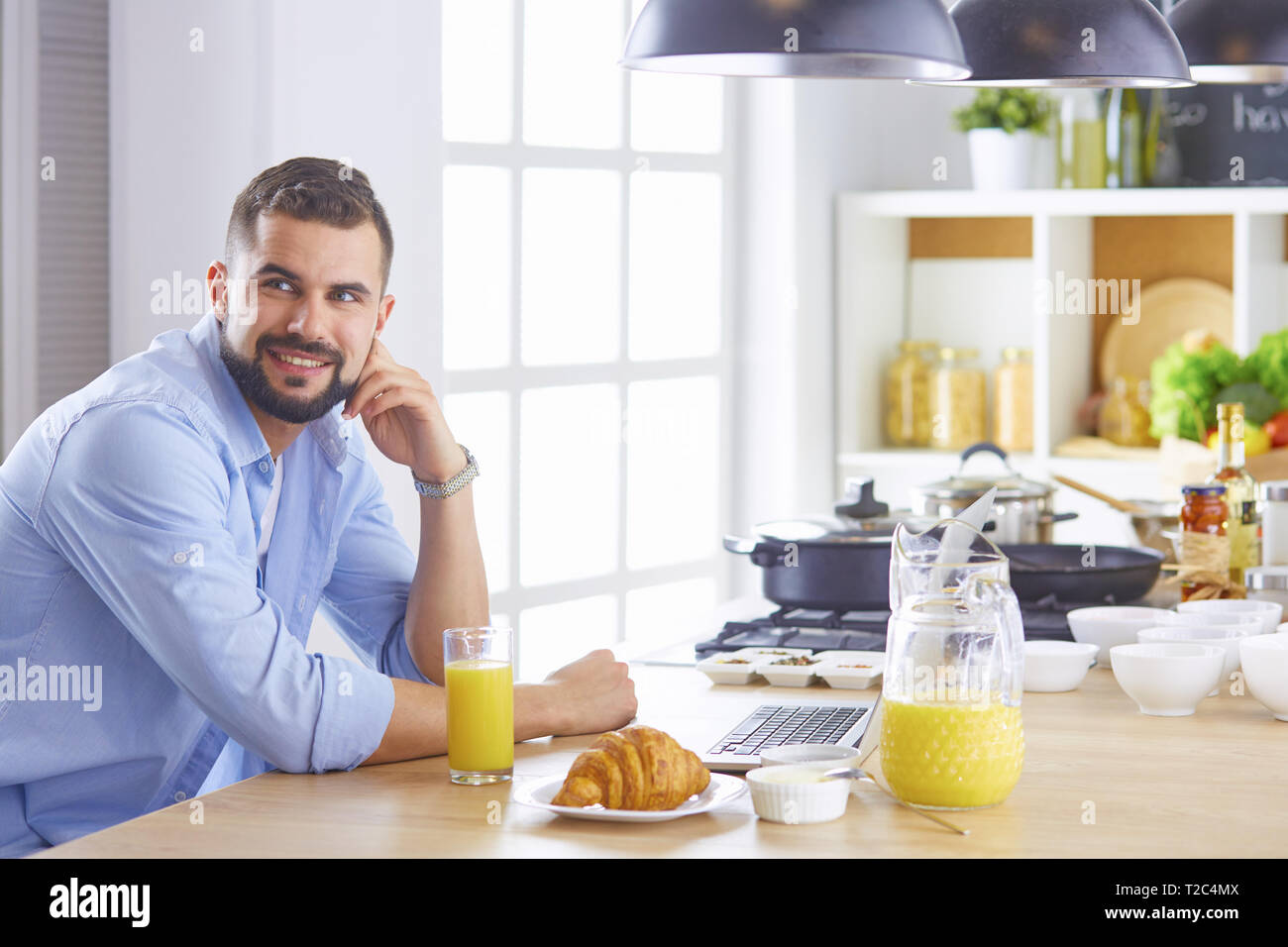 Business man morning hi-res stock photography and images - Alamy