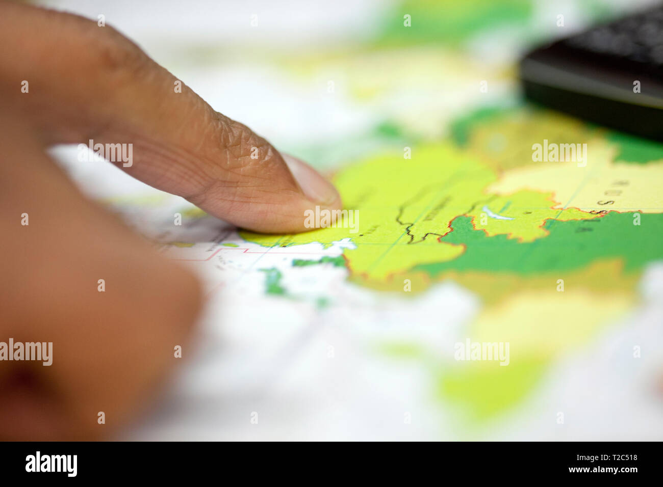 Making a point using hands during office meeting Stock Photo - Alamy