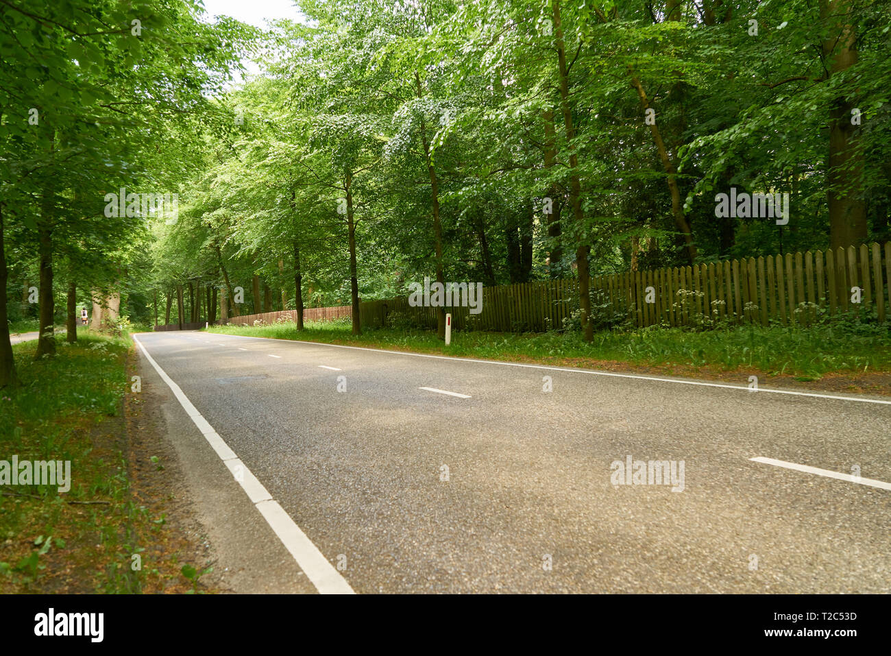 Empty two lane road hi-res stock photography and images - Alamy