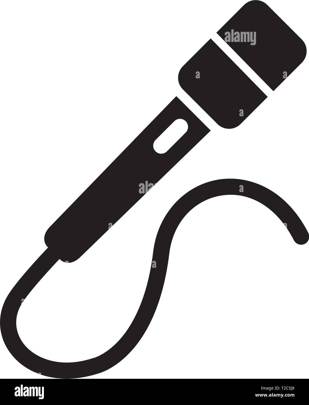 Microphone music logo vector hi-res stock photography and images - Alamy