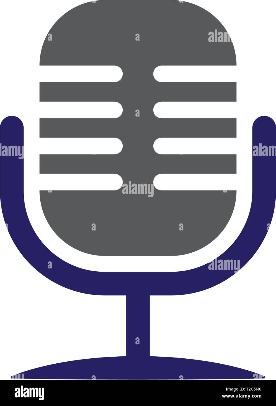 microphone icon vector Stock Vector Image & Art - Alamy