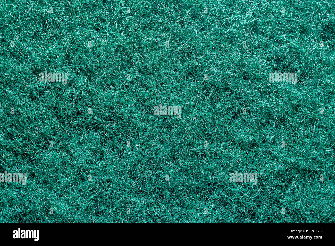 Extreme macro shot of the rough part of a dish wash sponge showing the ...
