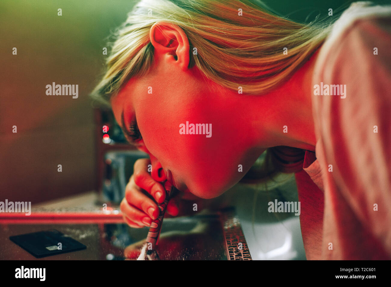 Snorting Cocaine High Resolution Stock Photography and Images - Alamy