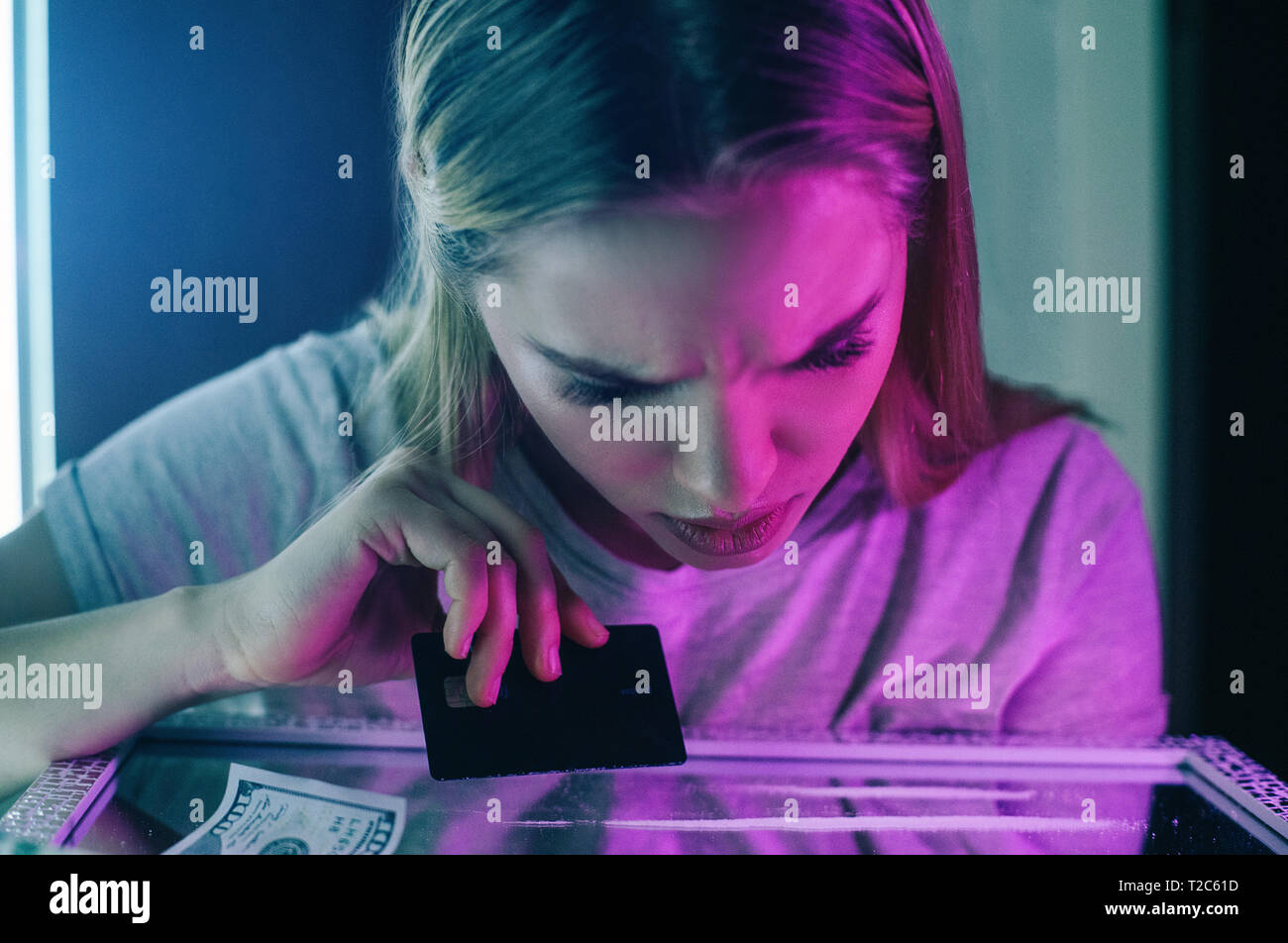 Woman desperate toilet hi-res stock photography and images - Alamy