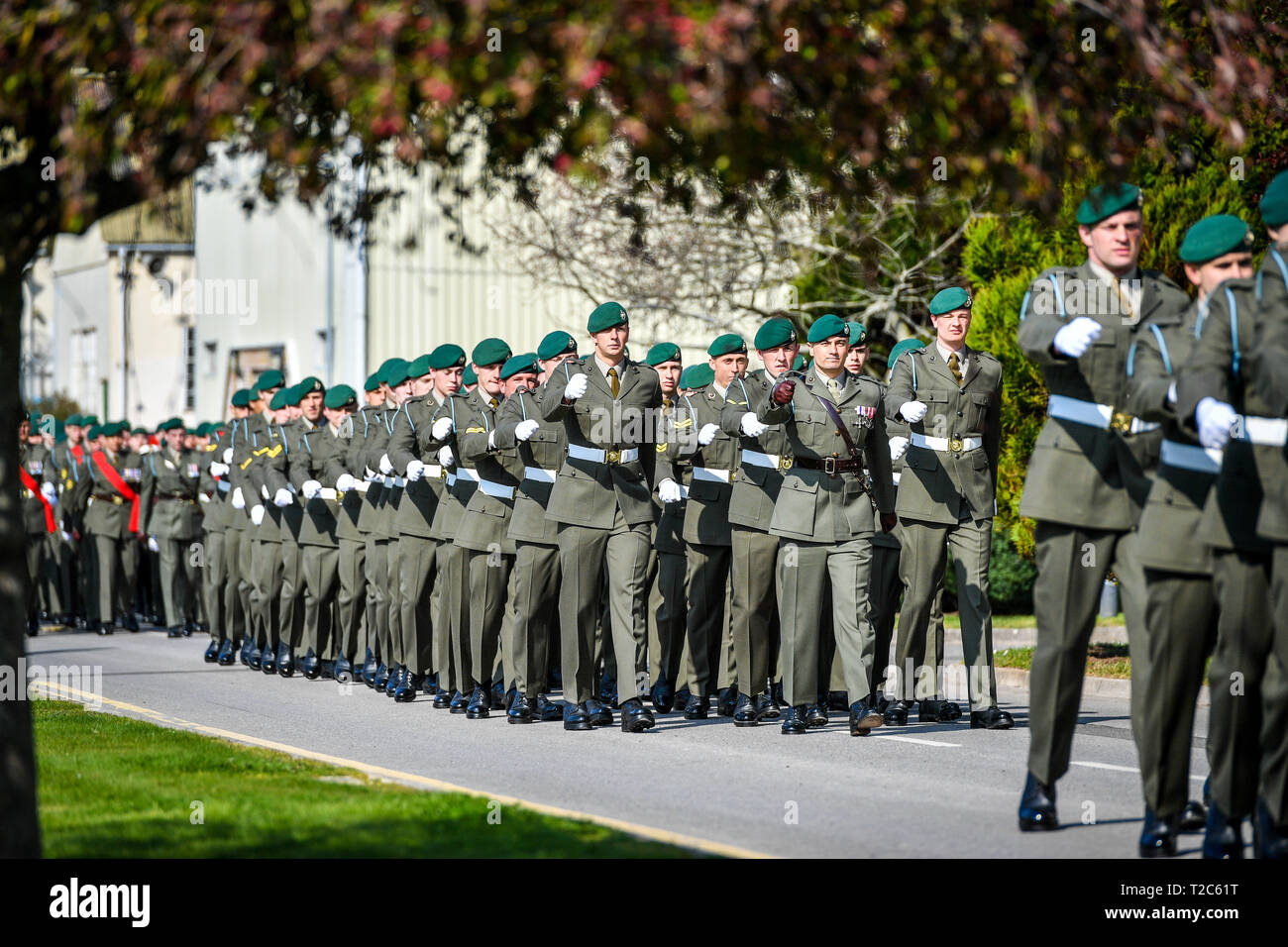 Marines during a 40 Commando Royal Marines parade, to celebrate their ...