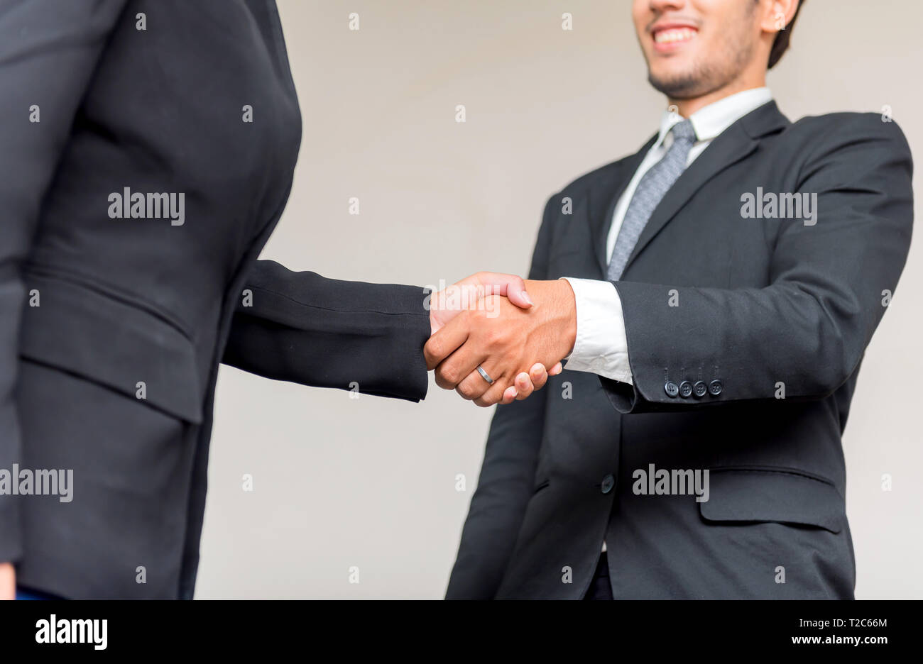 business handshake and teamwork for success and goal Stock Photo - Alamy