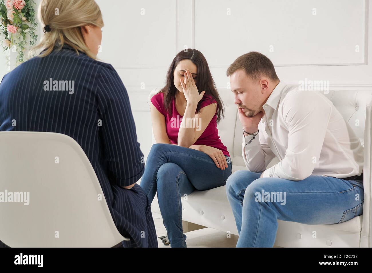 Upset patient at reception hi-res stock photography and images - Alamy