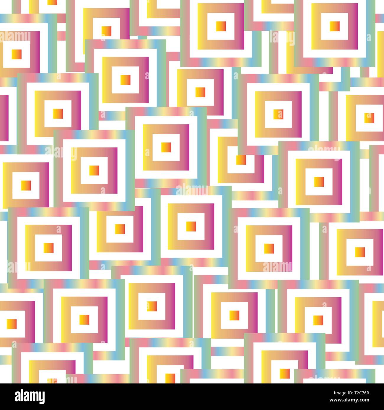 seamless pattern with colorful pastel squares vector - geometrical ...