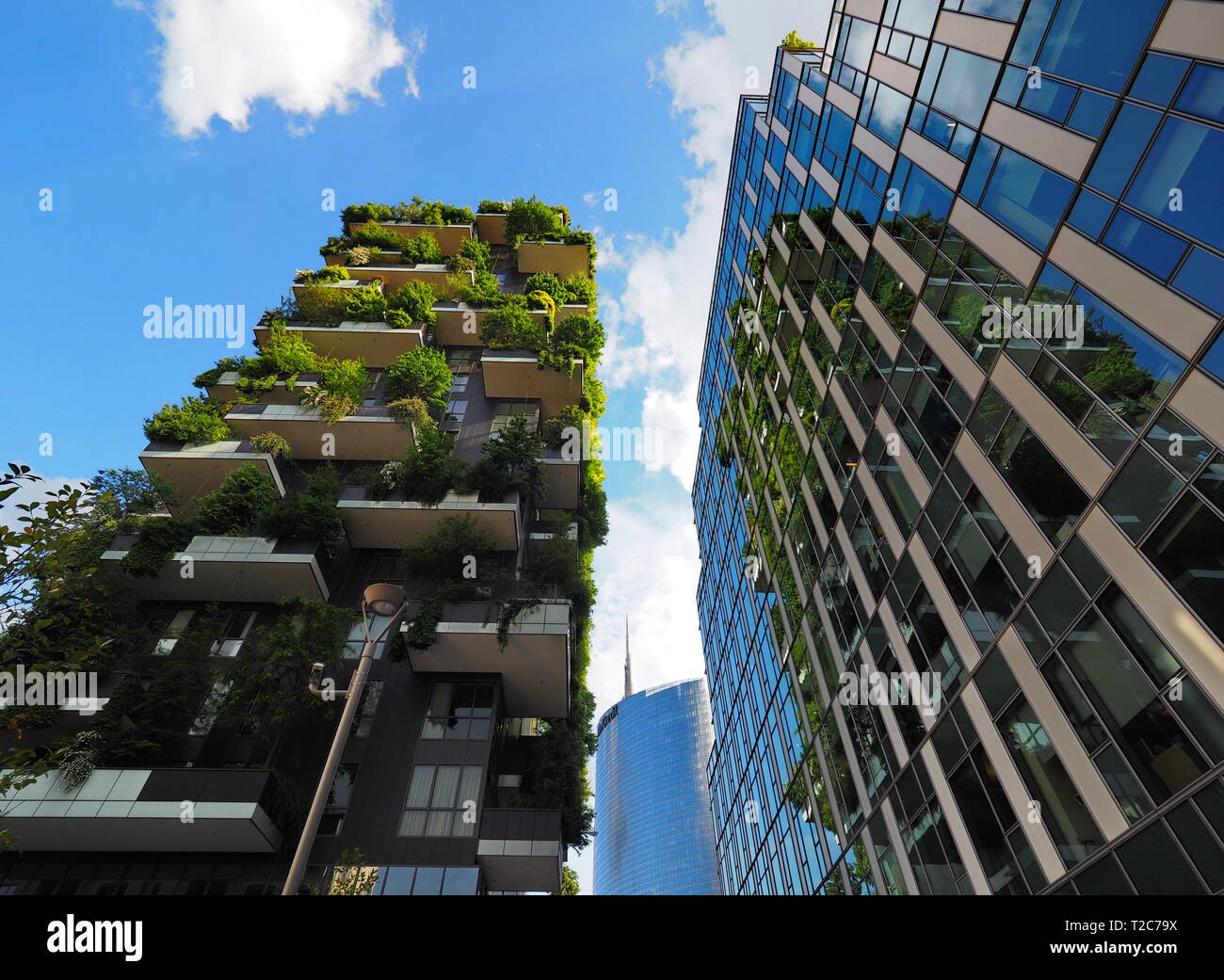 MILAN, ITALY - May 12, 2018: Bosco Verticale - Vertical Forest ...