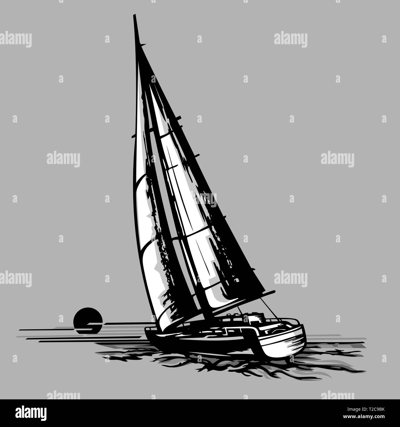 Sky background water Black and White Stock Photos & Images - Alamy