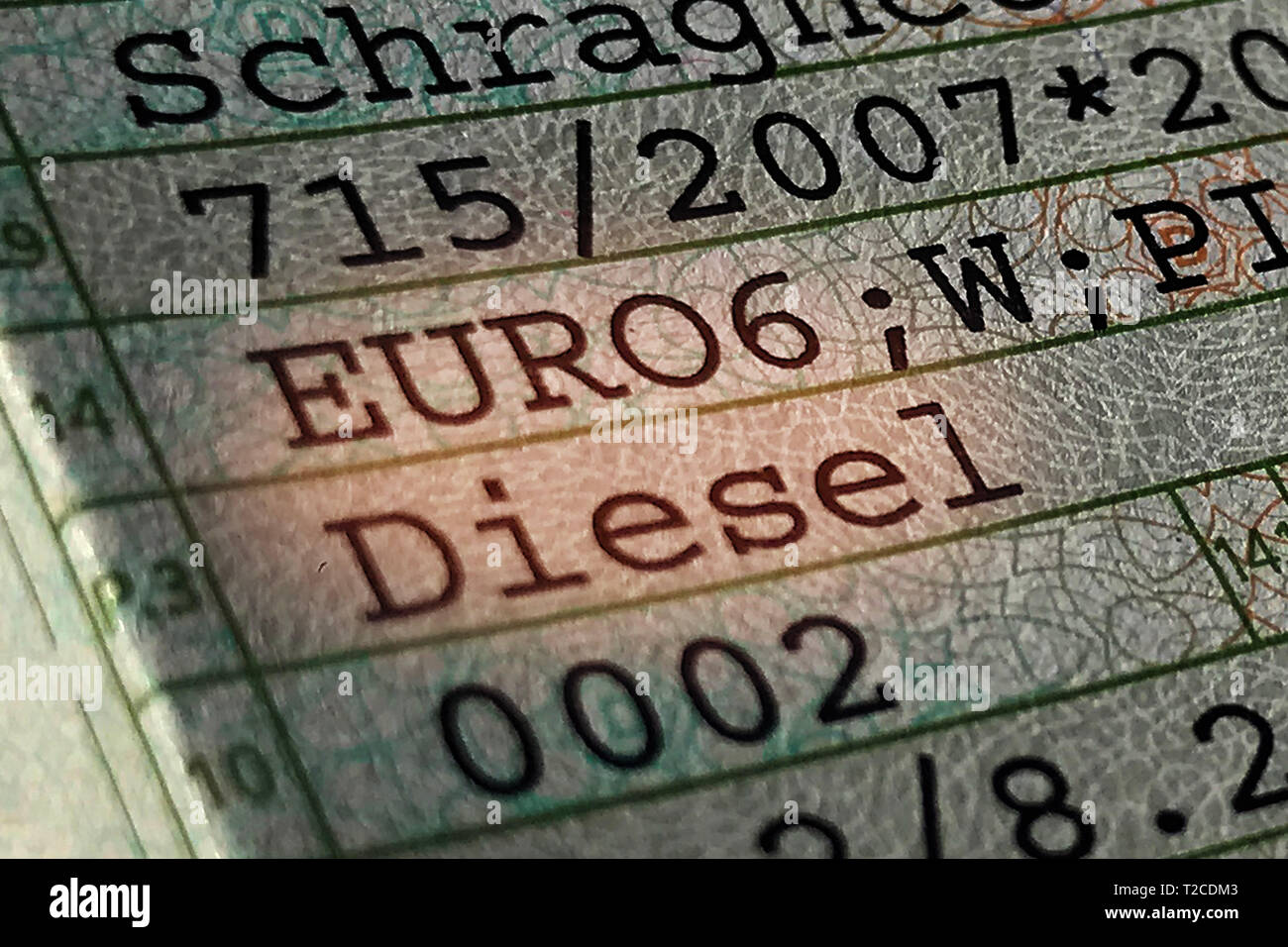 Munich, Deutschland. 01st Apr, 2019. Feature, vehicle registration of a ...