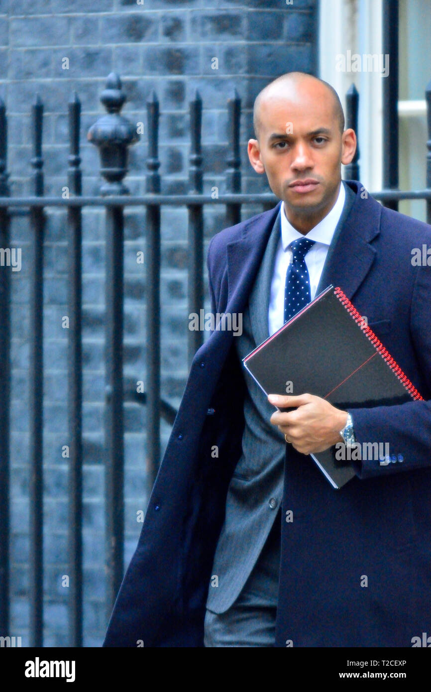Chuka Umunna MP (Independent Group: Streatham) leaving an Anti Knife ...