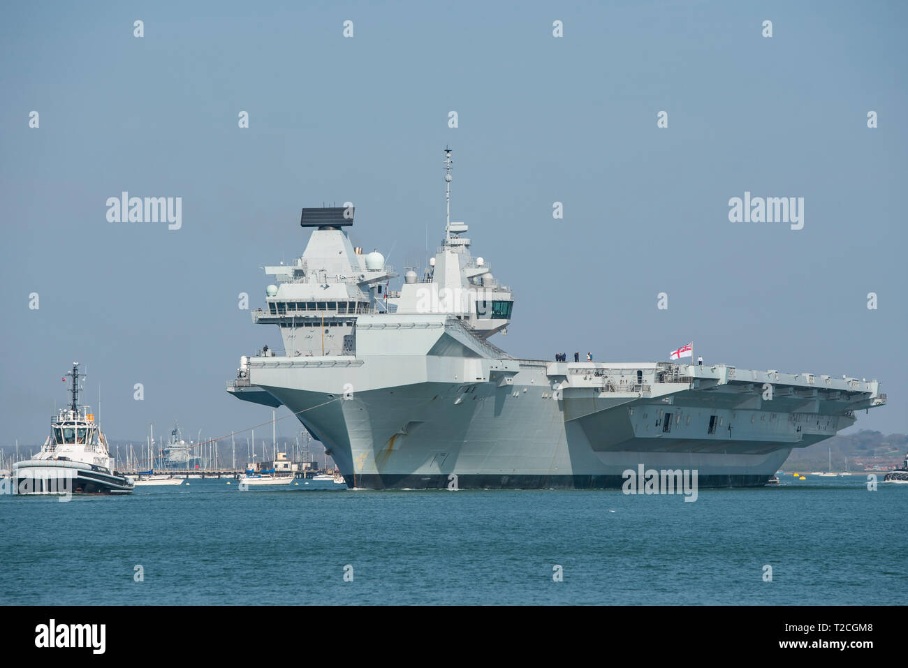 Aircraft carrier in dry dock hi-res stock photography and images - Alamy