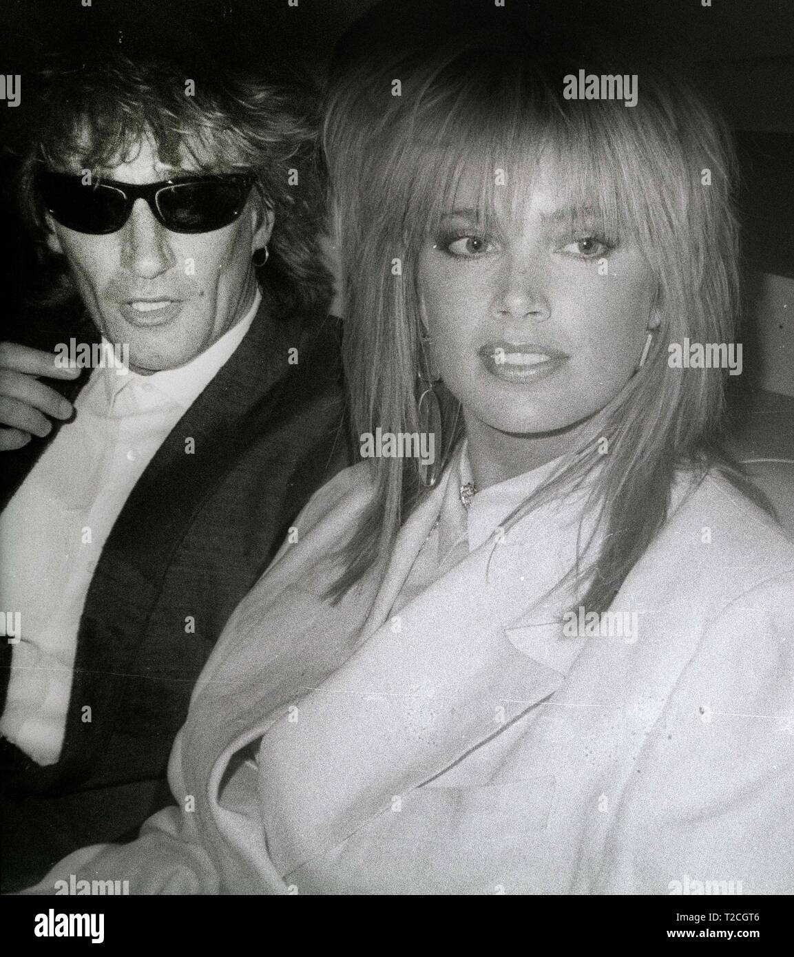 Rod Stewart and Kelly Emberg 1982 Photo By John Barrett/PHOTOlink Photo ...