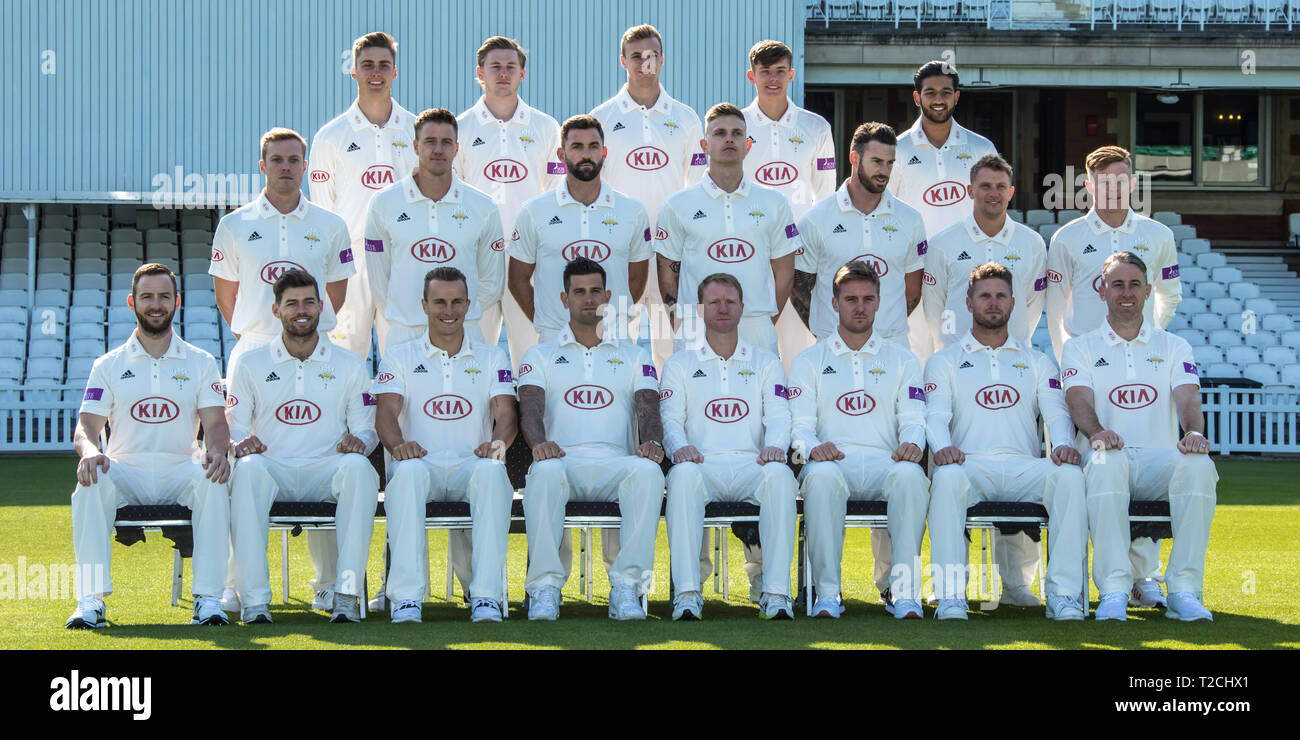Surrey squad press day hi-res stock photography and images - Alamy