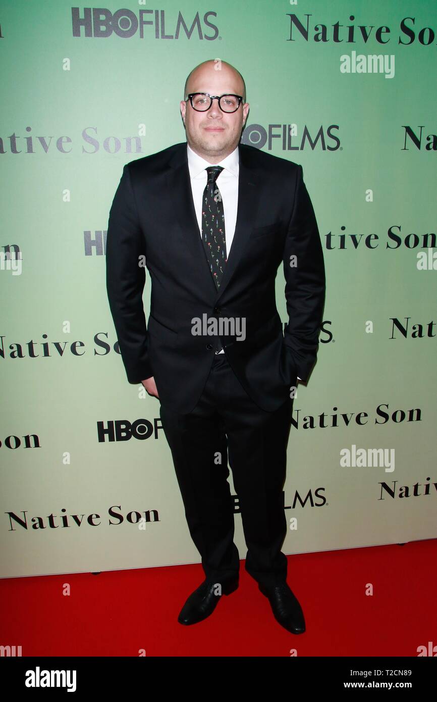 New York, NY, USA. 1st Apr, 2019. Matthew Perniciaro at HBO Films ...