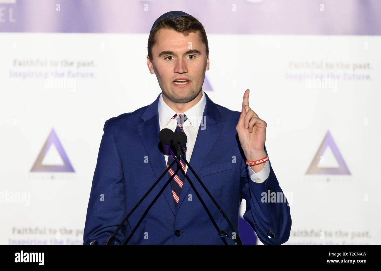 New York, NY, USA. 31st Mar, 2019. CHARLIE KIRK, founder, Turning Point ...
