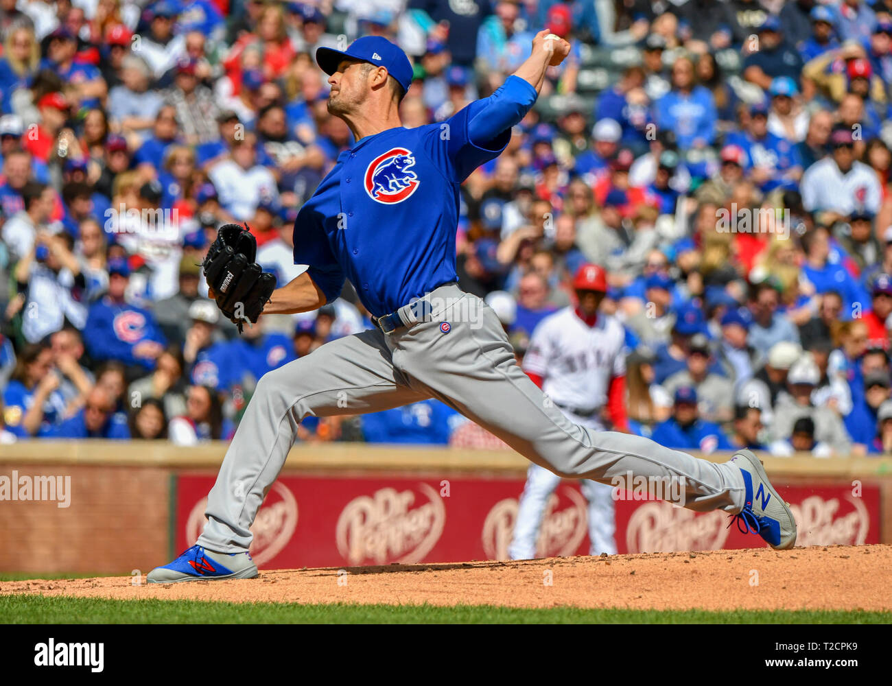 Mar 31, 2019: Chicago Cubs starting pitcher Cole Hamels #35 pitched 5 ...