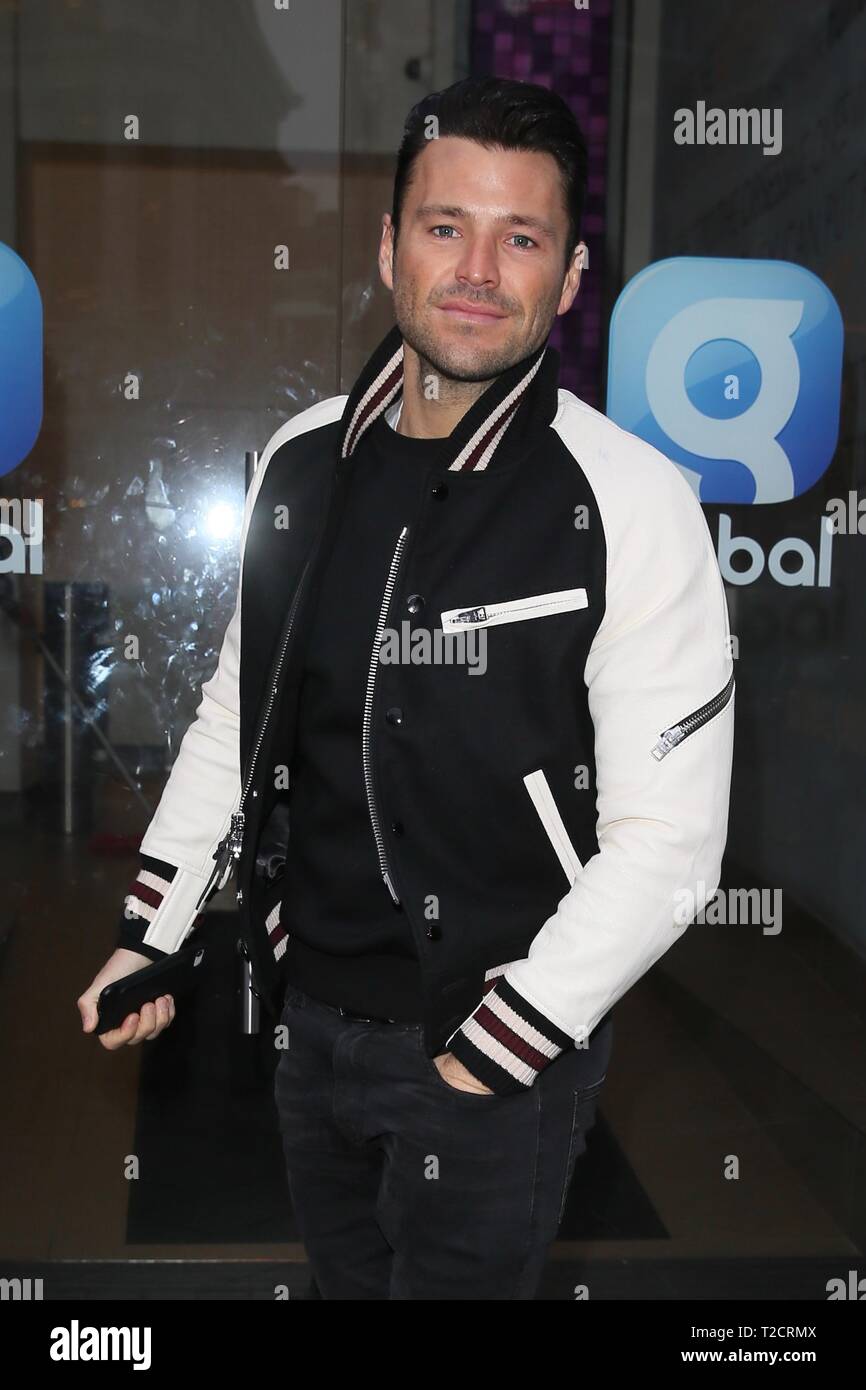 Mark Wright seen at global studios for radio interviews Featuring: Mark ...