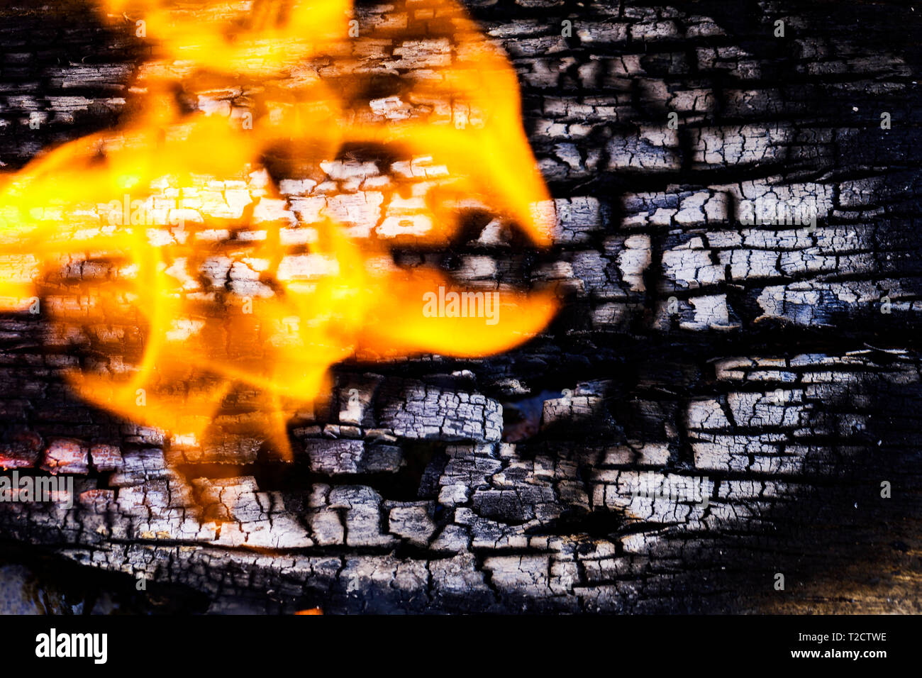 Texture of close up wood plate, While burning from fired Stock Photo ...