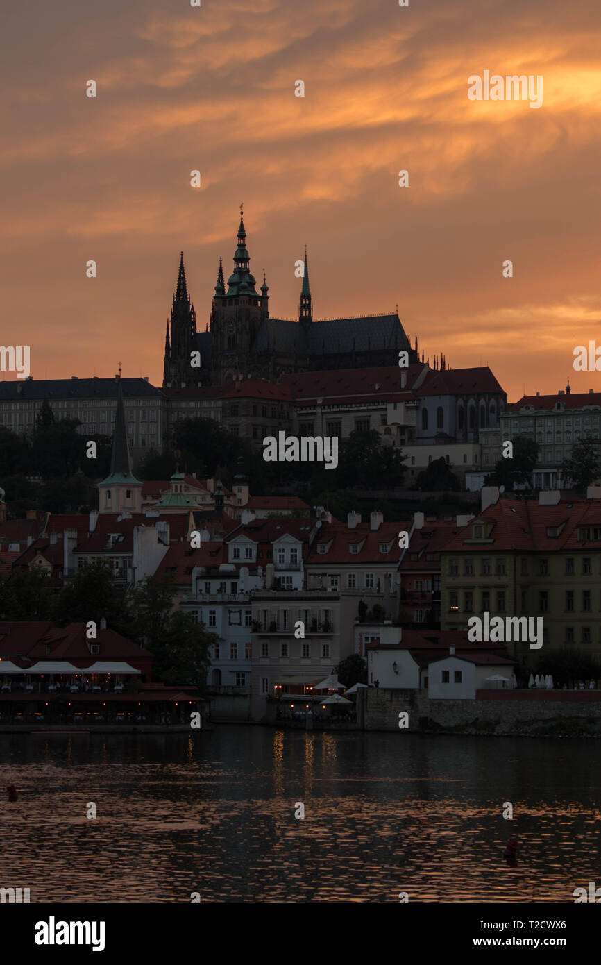 Prague sunset hi-res stock photography and images - Alamy