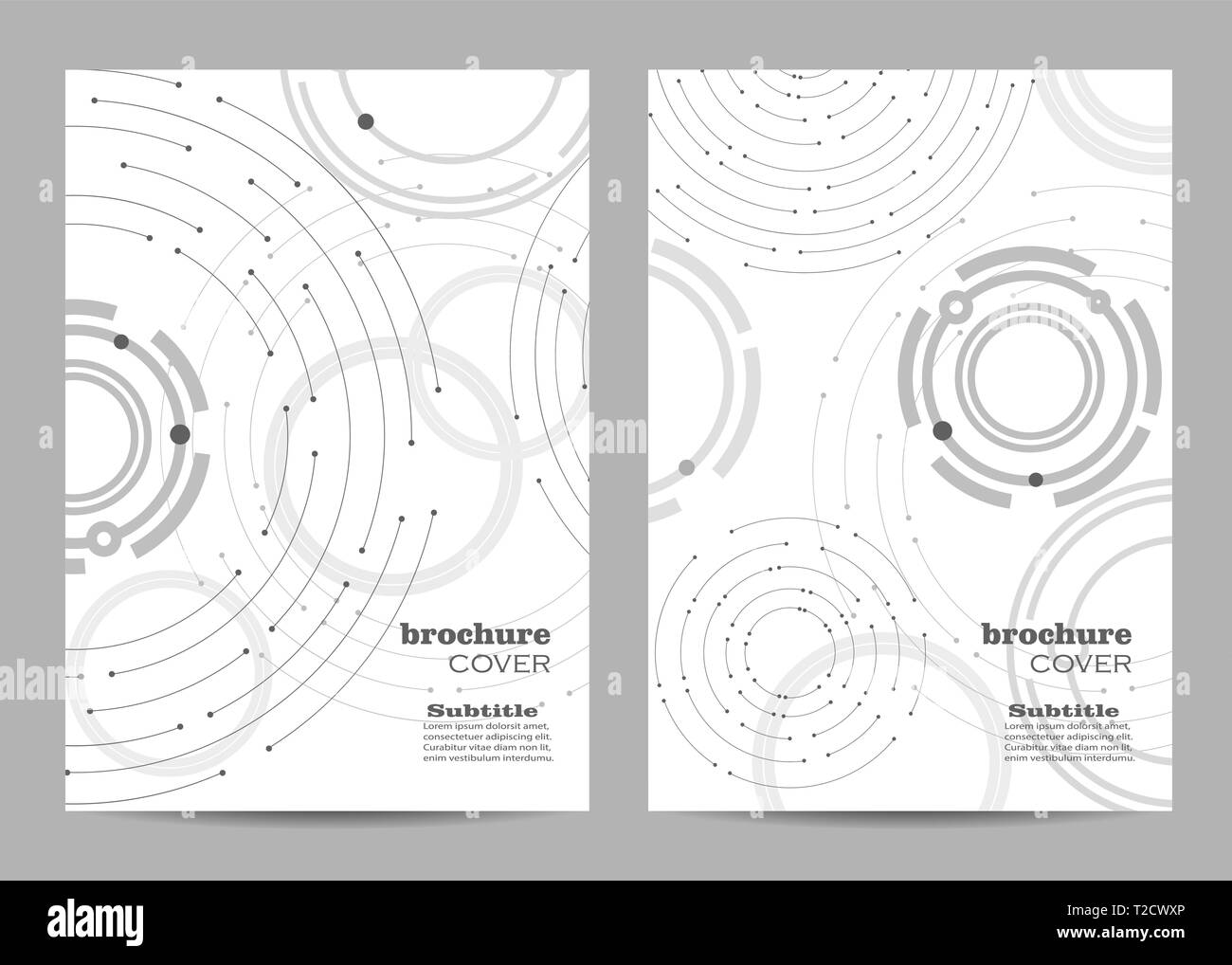 Brochure template layout design. Geometric pattern with connected lines ...
