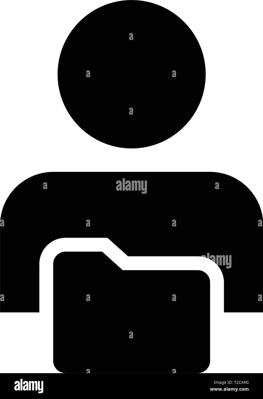 Save icon vector with male person profile avatar folder symbol for ...