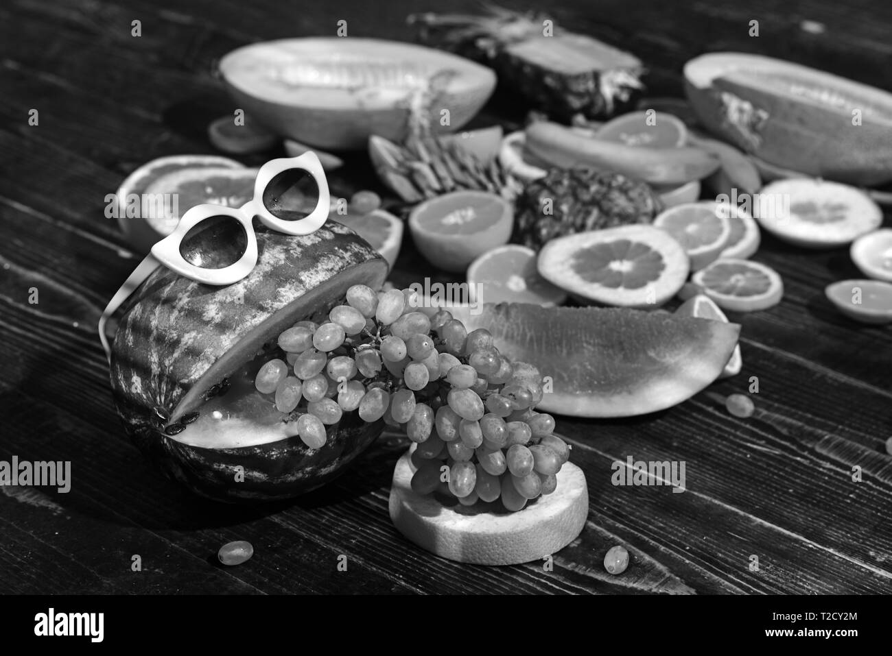 Party food idea Black and White Stock Photos & Images - Alamy