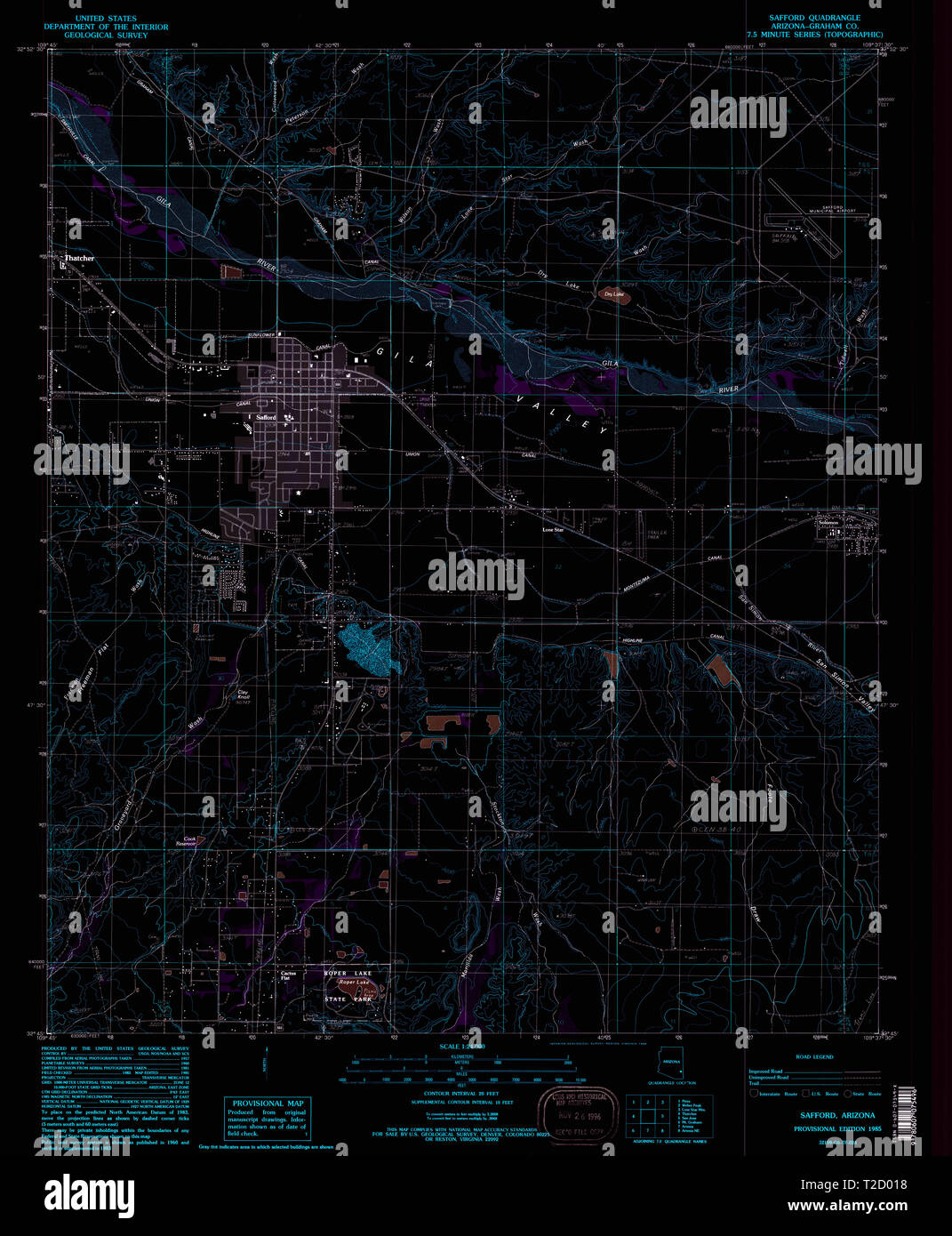 Safford arizona map hi-res stock photography and images - Alamy