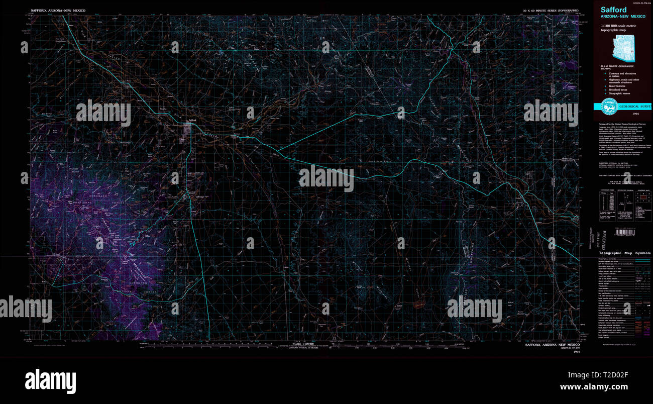 Safford arizona map hi-res stock photography and images - Alamy