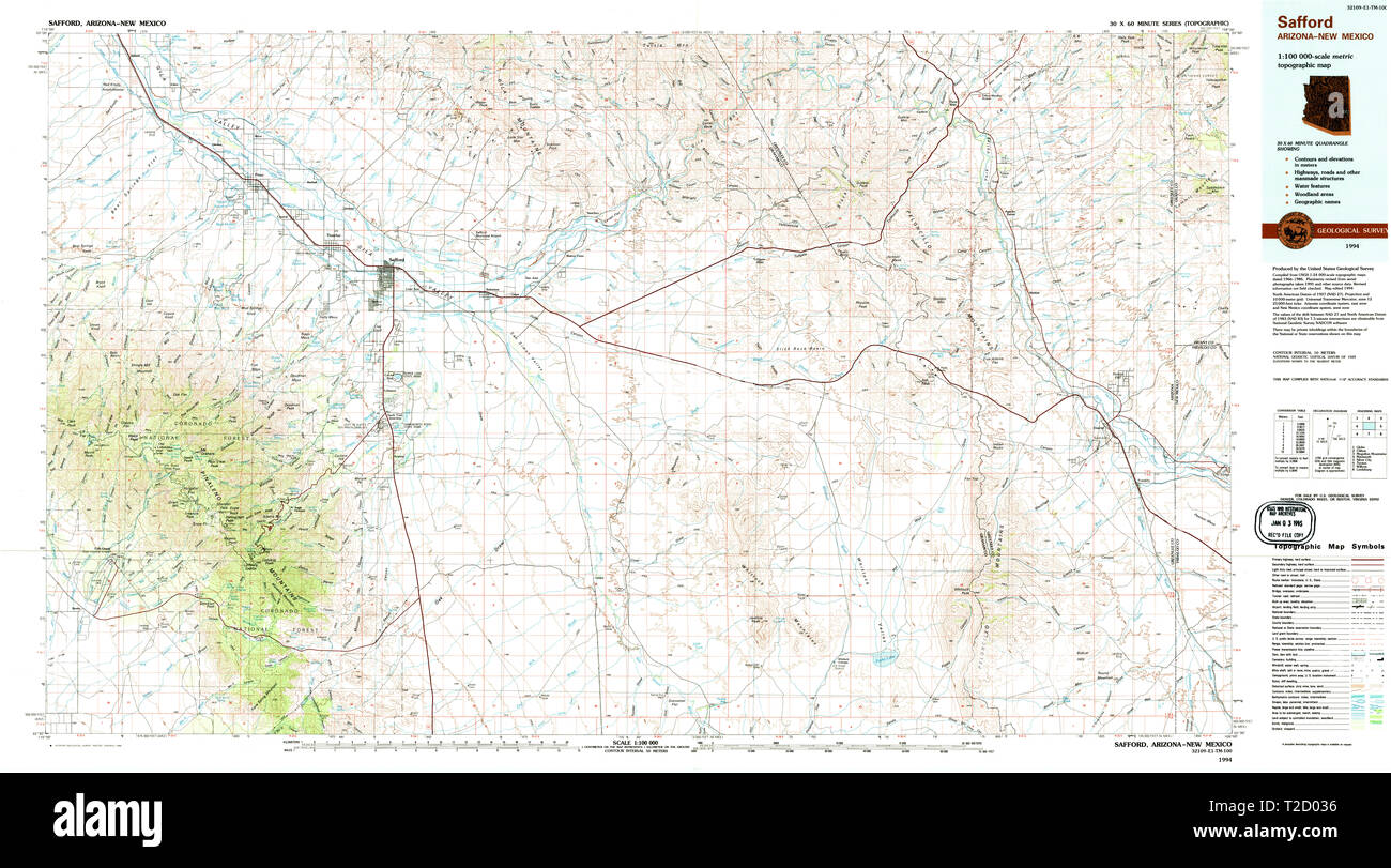 Safford arizona map hi-res stock photography and images - Alamy