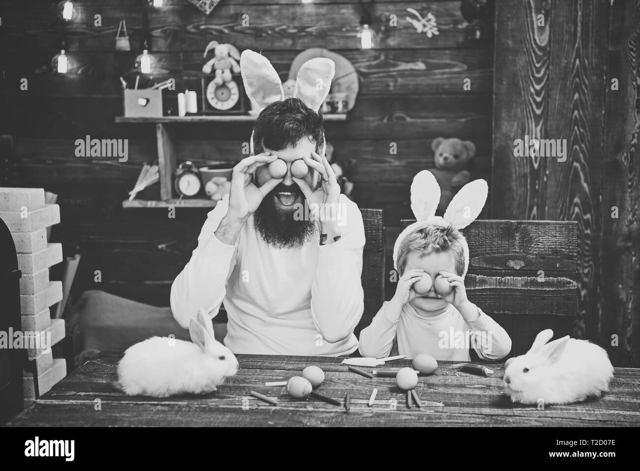 Little rabbits flower Black and White Stock Photos & Images - Alamy