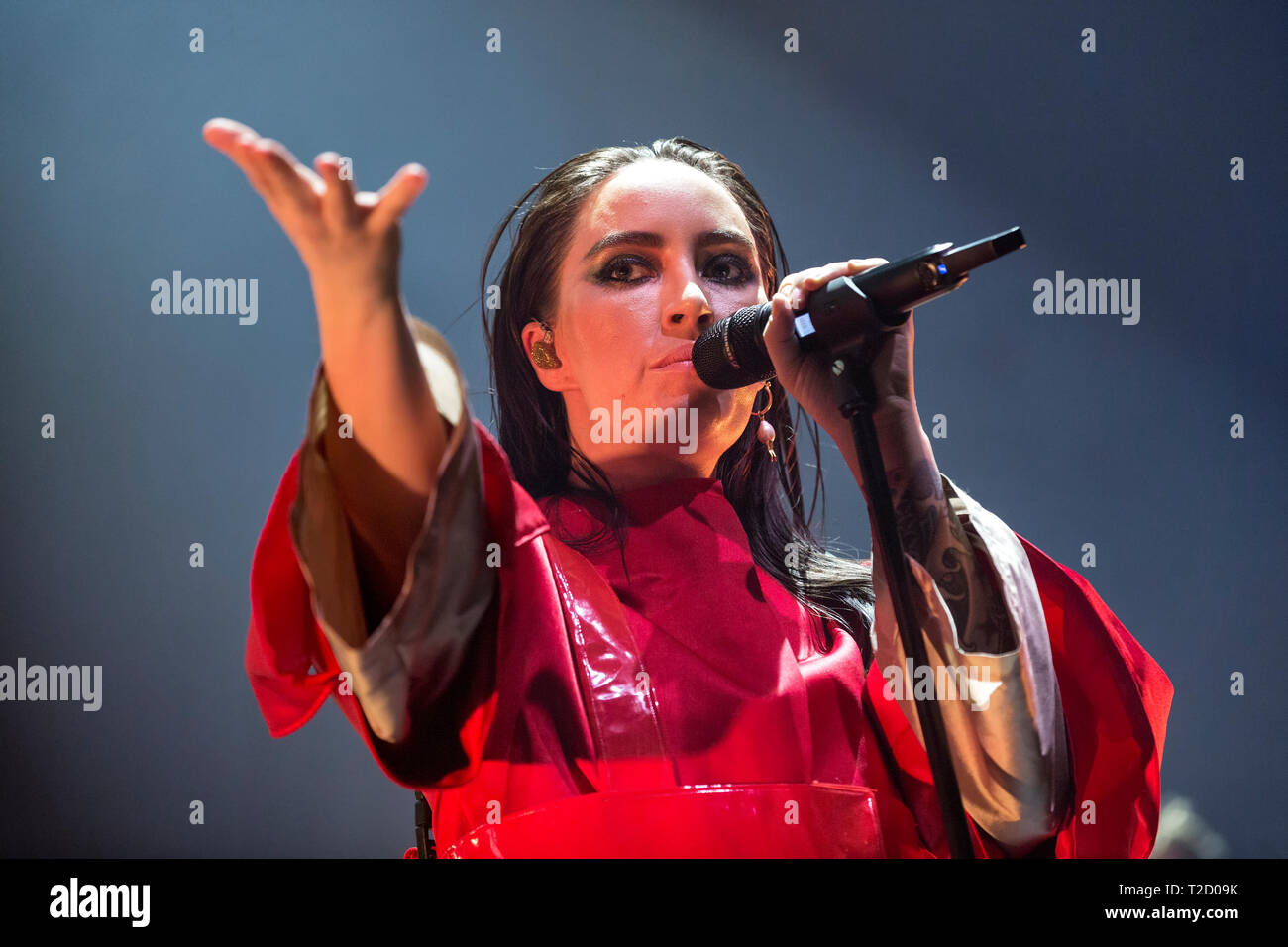 Norway, Oslo - March 30, 2019. The Norwegian indie pop band Highasakite ...