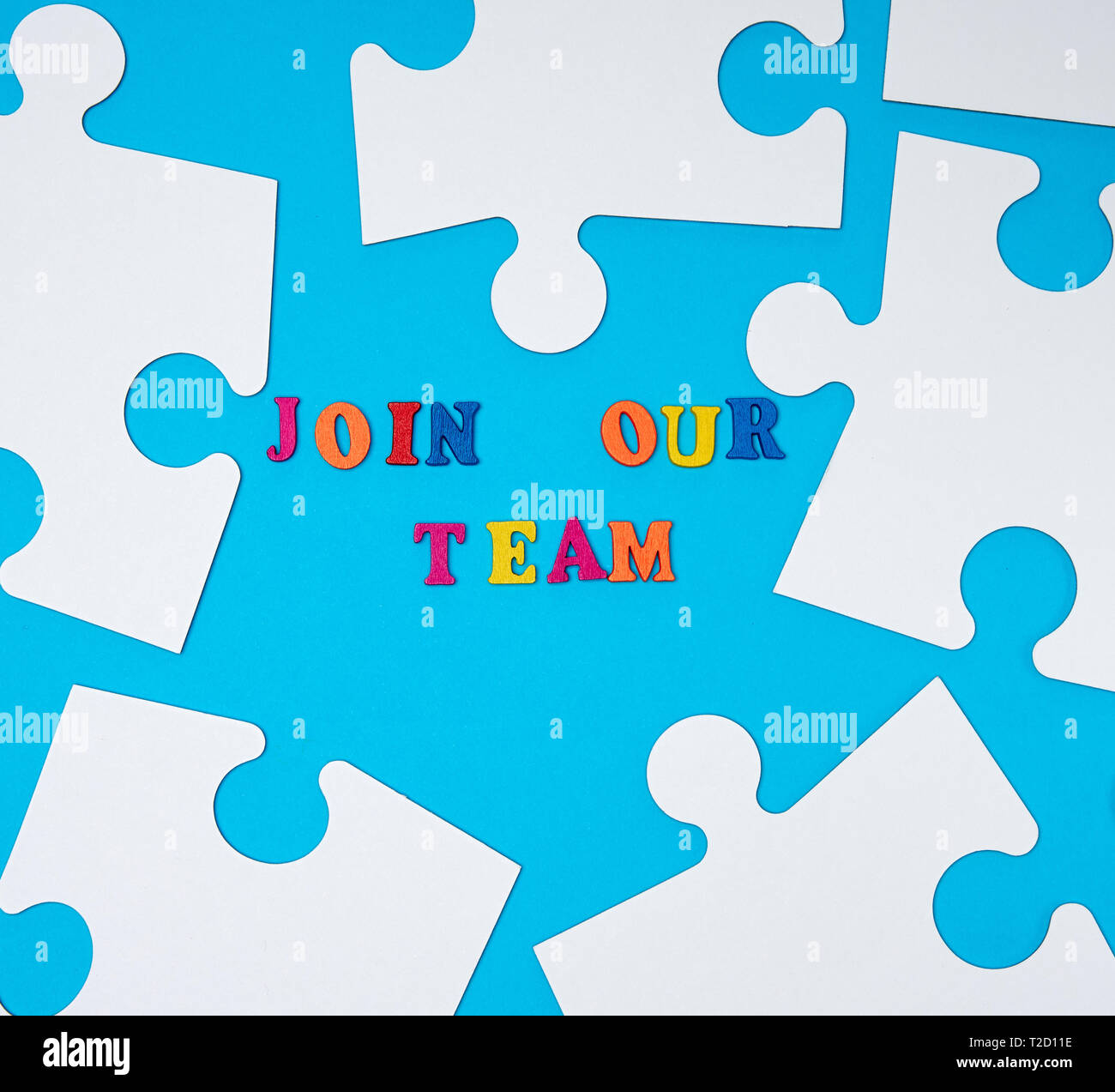 Team work puzzles hi-res stock photography and images - Alamy