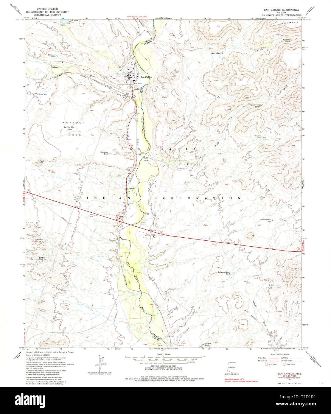 Map of san carlos hi-res stock photography and images - Alamy
