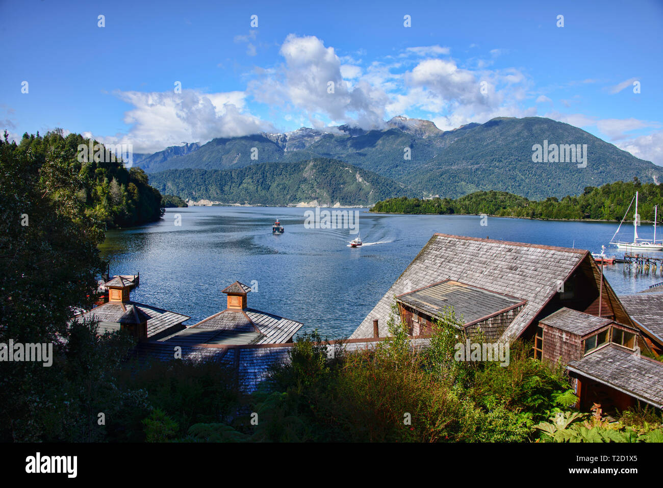 The gorgeous Puyuhuapi Lodge in the Ventisquero Sound, Patagonia, Aysen ...