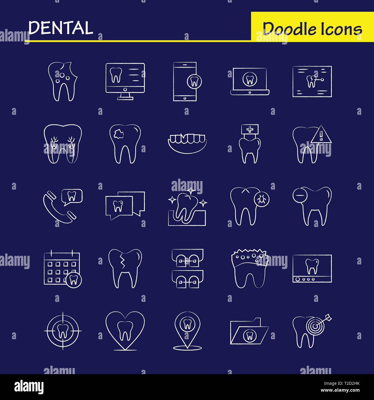 Infected teeth Stock Vector Images - Alamy