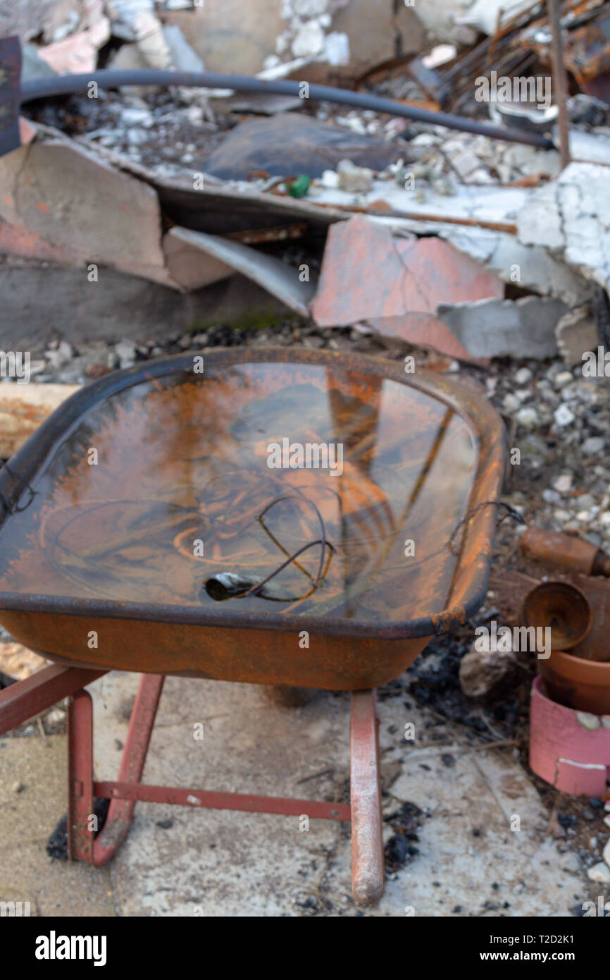 Paradise Fire Aftermath Stock Photo - Alamy