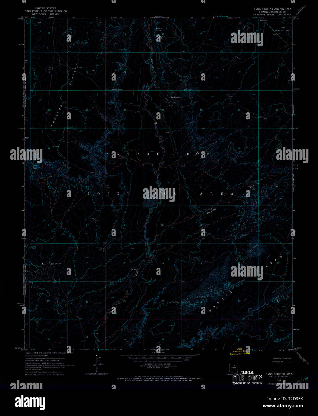 Map of sand springs hi-res stock photography and images - Alamy