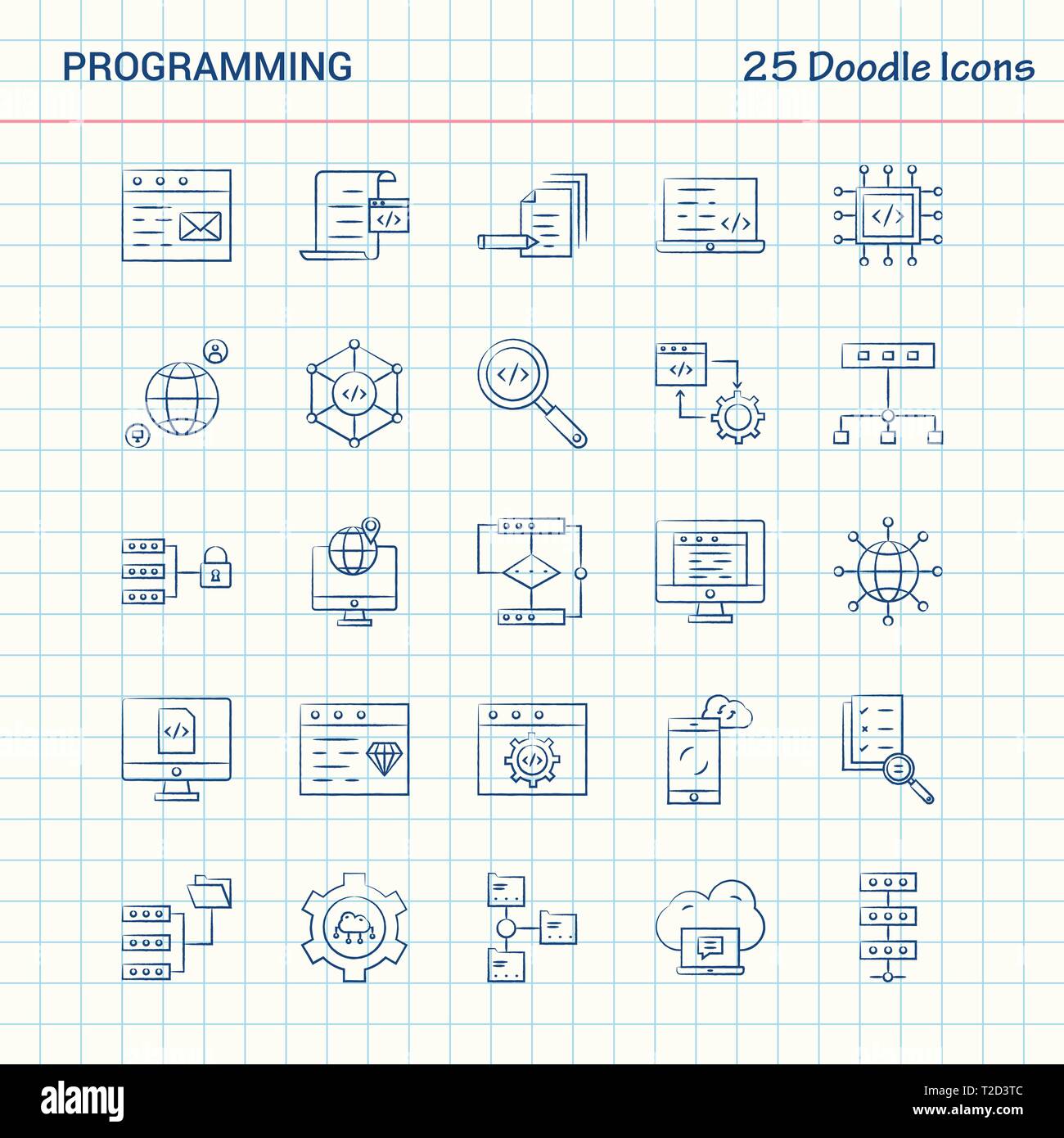Flowchart doodle hi-res stock photography and images - Alamy