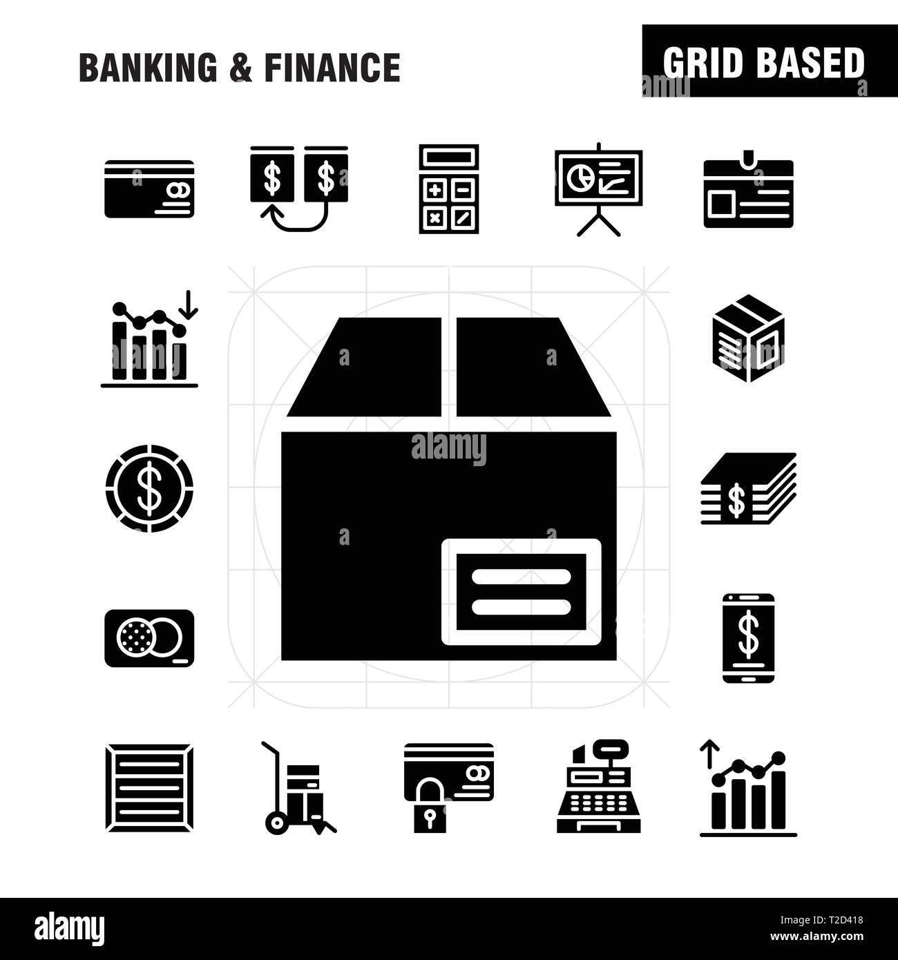 Banking Solid Glyph Icon Pack For Designers And Developers. Icons Of ...